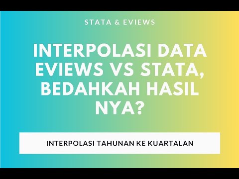 Interpolasi STATA Vs EVIEWS, Bedakah Hasil nya ? Dari Data Set Tahunan ...