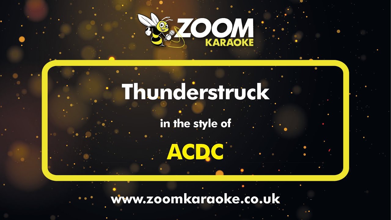 AC/DC - Thunderstruck (Karaoke Version) with Lyrics On Screen - YouTube Music