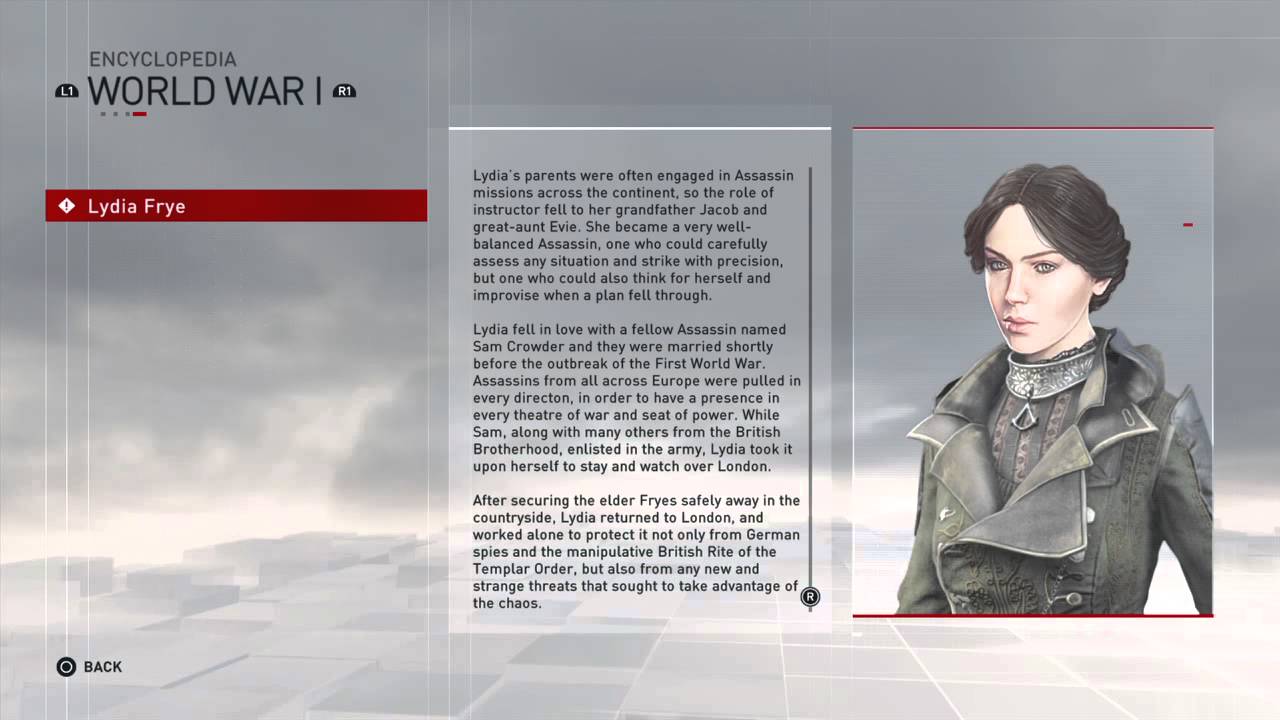 Assassin's Creed Syndicate Lydia Frye - YouTube