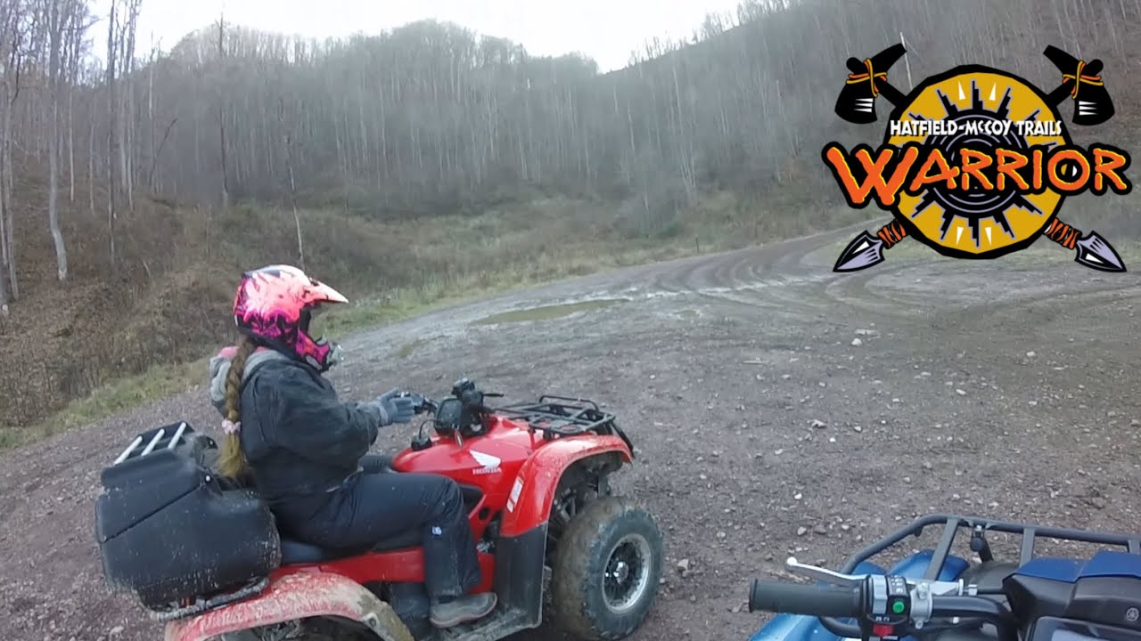 Hatfield McCoy Warrior Trail System: Trail 44 to 29: Yamaha Kodiak 700 ...