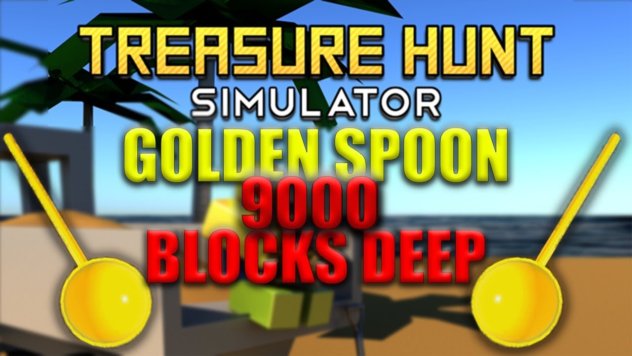 SECRET AT 9000 BLOCKS DEEP // GOLDEN SPOON // TREASURE HUNT SIM ROBLOX ...
