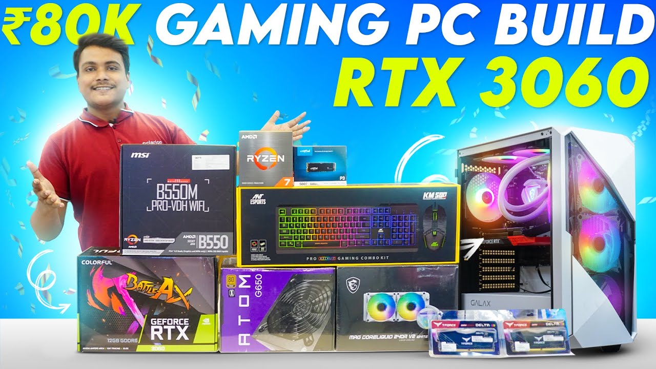 Under 80000 PC Build | Rs 80000 PC Build With RTX 3060 | Clarion Computers - YouTube