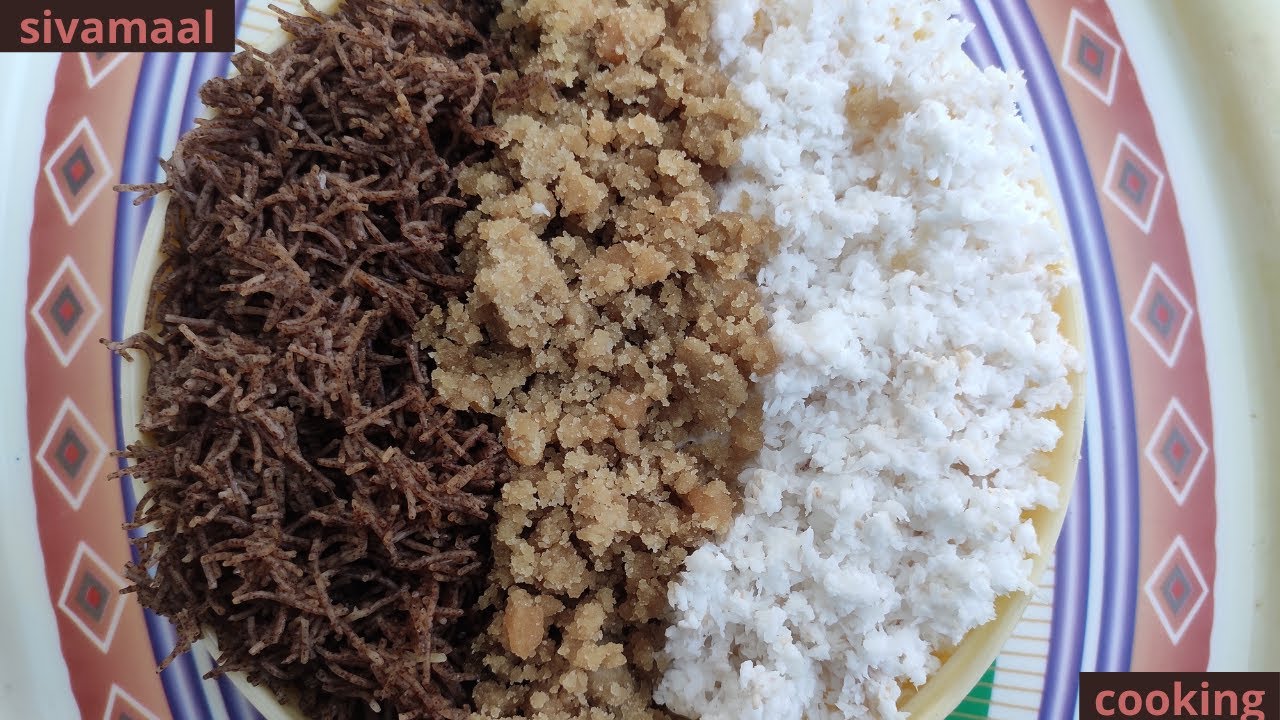 Ragi sweet semiya/Anil ragi vemicelli recipe/Ragi semiya puttu/Ragi ...