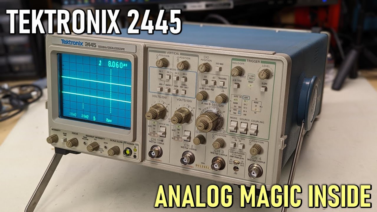 Tektronix 2445: My first vintage oscilloscope repair attempt - YouTube