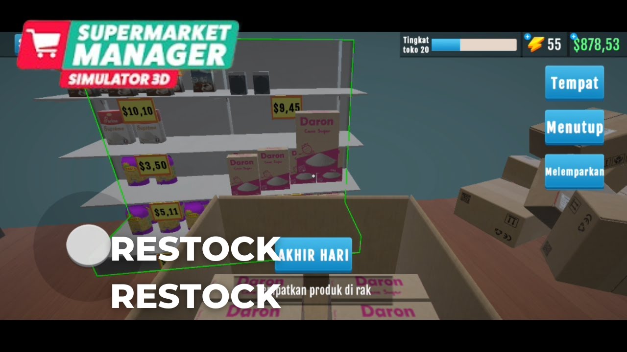 Full Restock Guys - Supermarket Manager Simulator Gameplay - YouTube