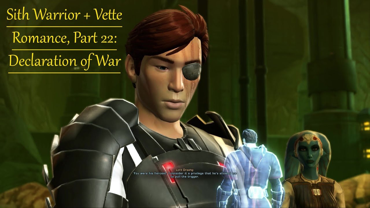 SWTOR: Sith Warrior + Vette Romance, Part 22- Declaration of War - YouTube