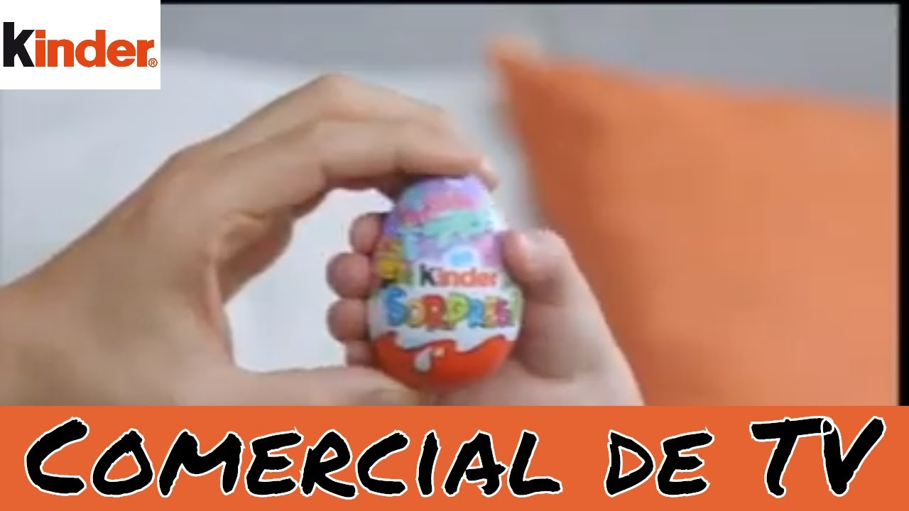 Comercial de TV: KINDER SORPRESA - Lo divertido de aprender jugando ...