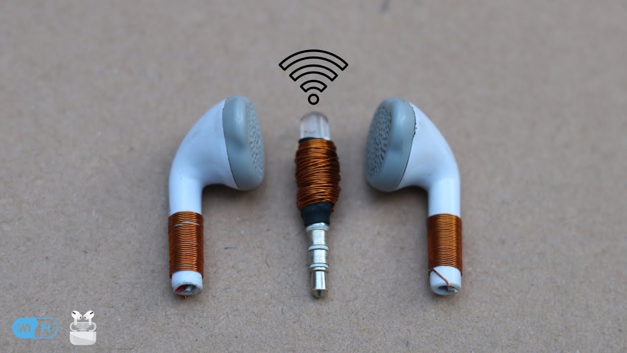 How To Make Wireless Earphone at Home - Using old Earphone And Tv ...