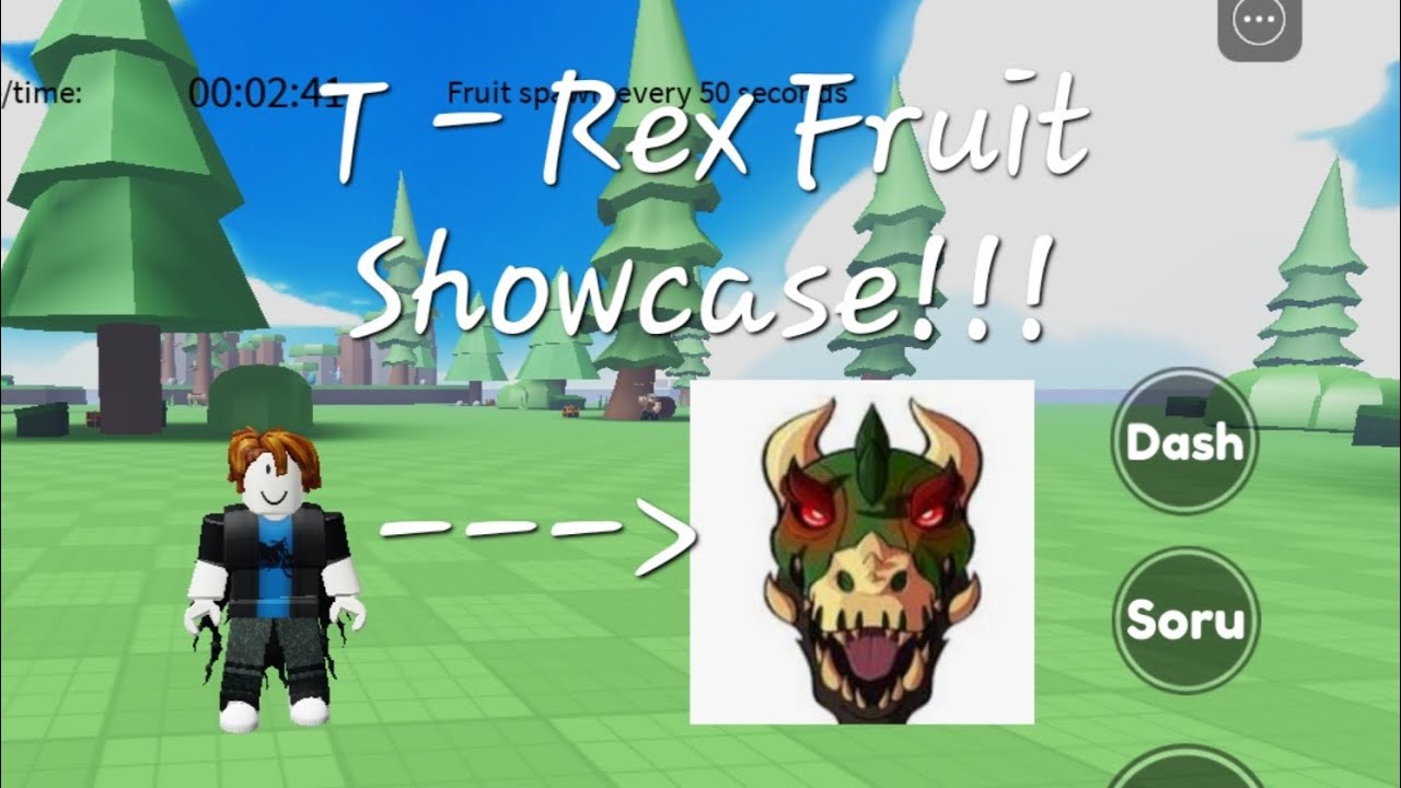 T - Rex Fruit Showcase In Blox Fruits But Bad.. - YouTube