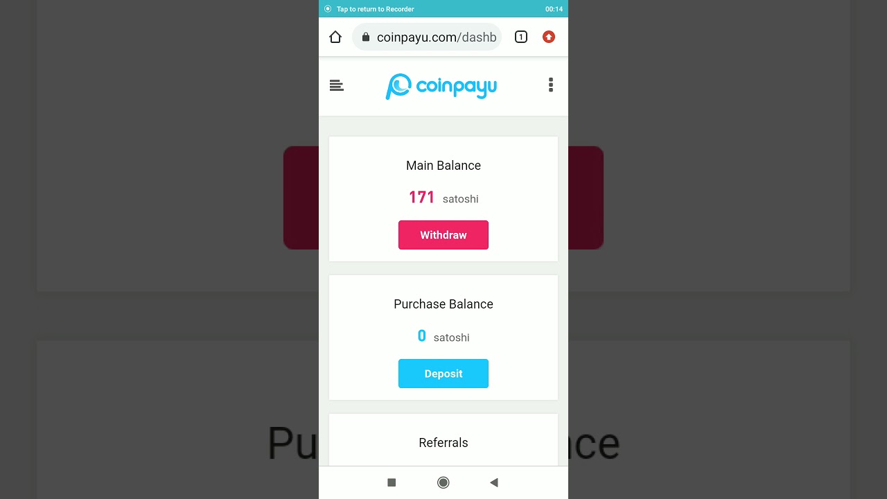 CoinPayu Withdrawal Proof 2000 satoshis|||FaucetPay Wallet - YouTube