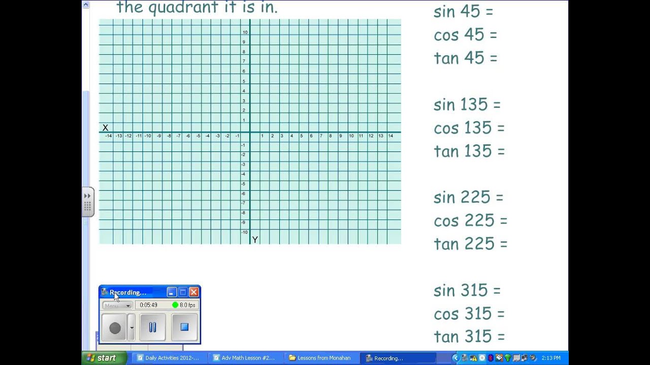 Saxon Pre-Calculus Lesson 27 - YouTube