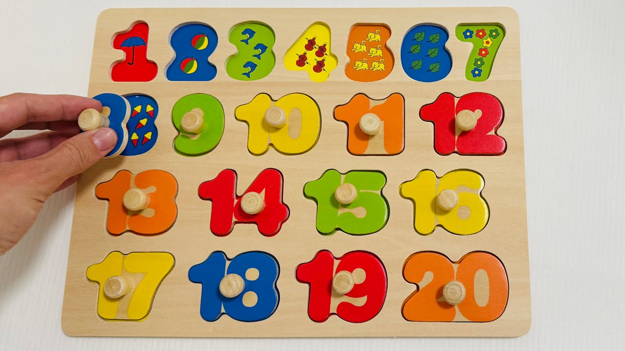 Learn Numbers & Counting | 1-20 Number Puzzle | Educational Video for ...
