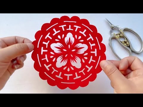 Mid-Autumn Festival mooncake cut, paper cutting tutorial - YouTube