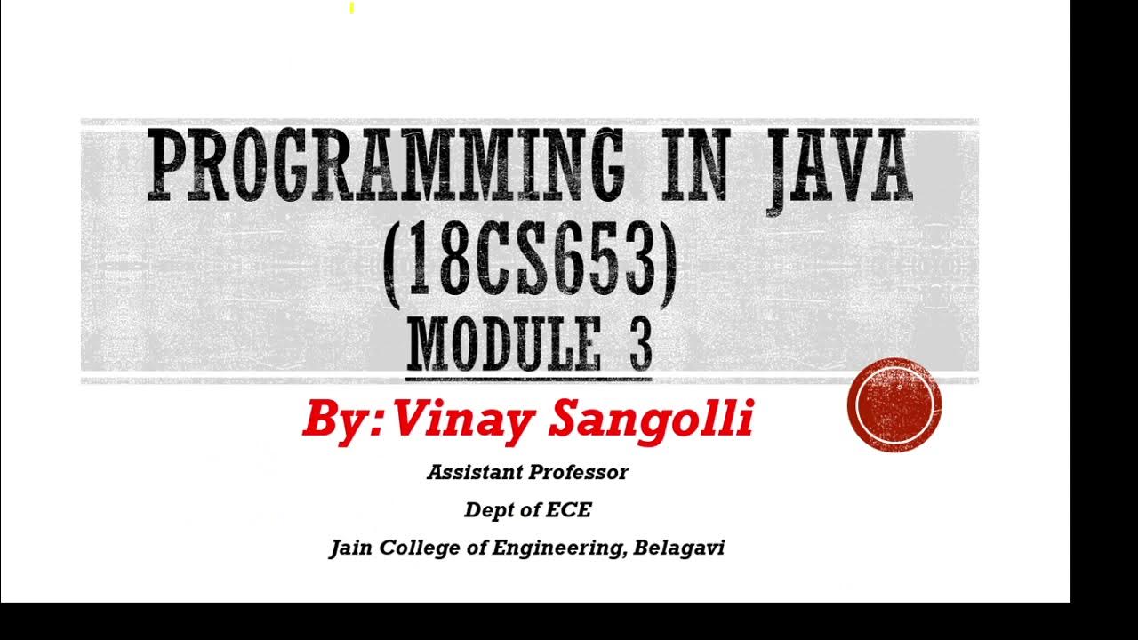 Java Programming Language - Declaring objects - YouTube