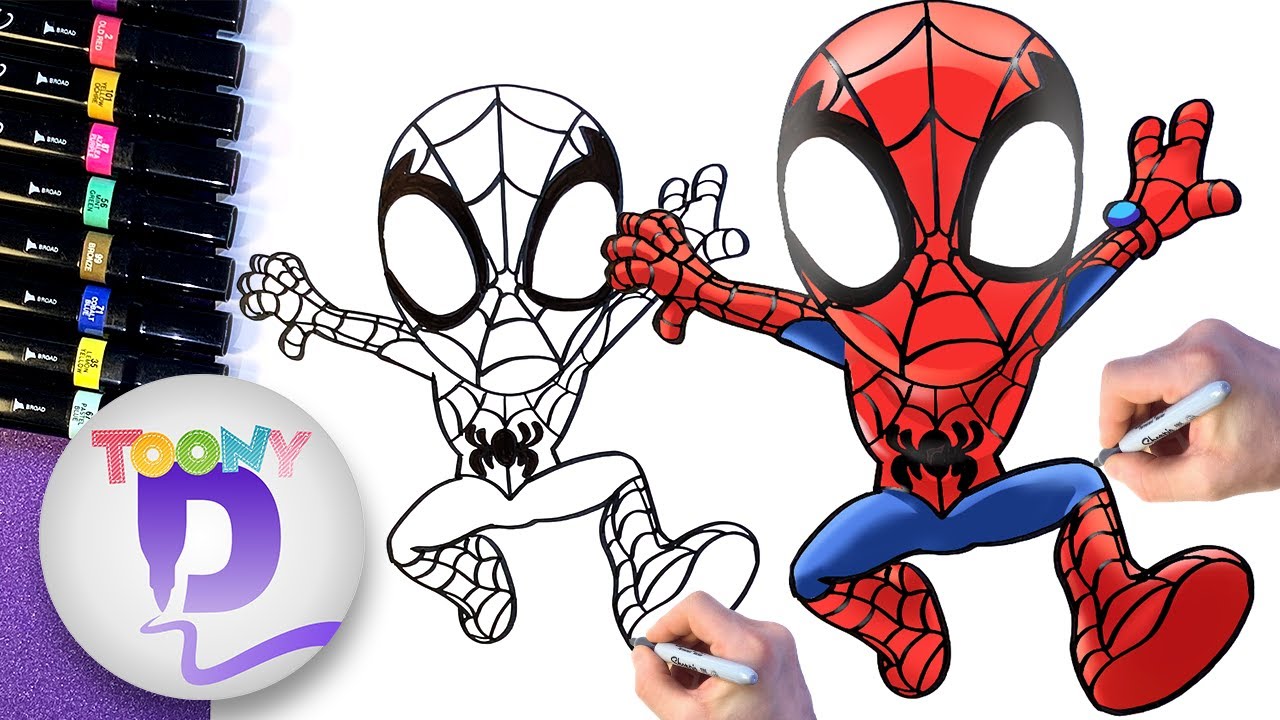 How to Draw Spidey - YouTube