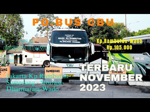 🔴 BUS CBU JAKARTA KP.RAMBUTAN - SUMEDANG - WADO RUTE BARU FULL TOL ...