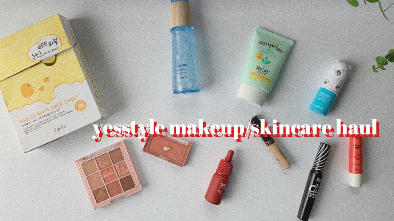yesstyle korean makeup/skincare haul - YouTube