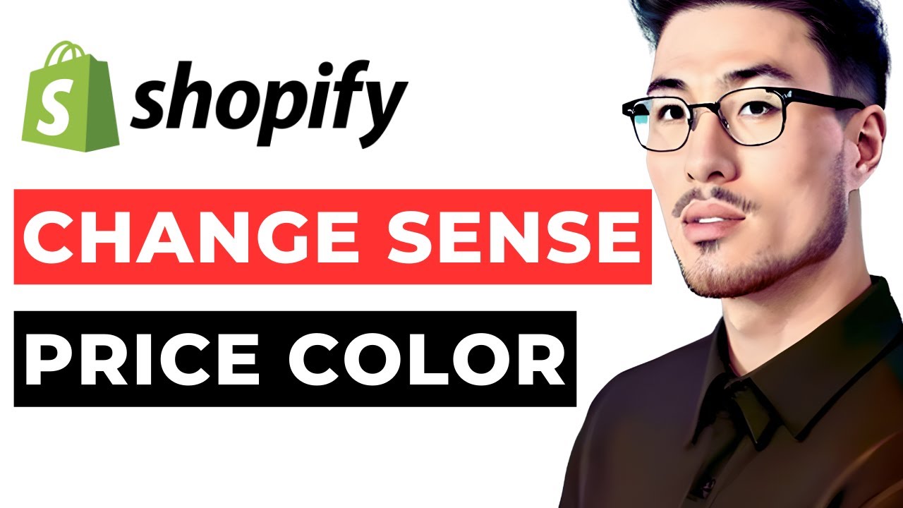 How to Change the Color of the Price Shopify Theme Sense - YouTube