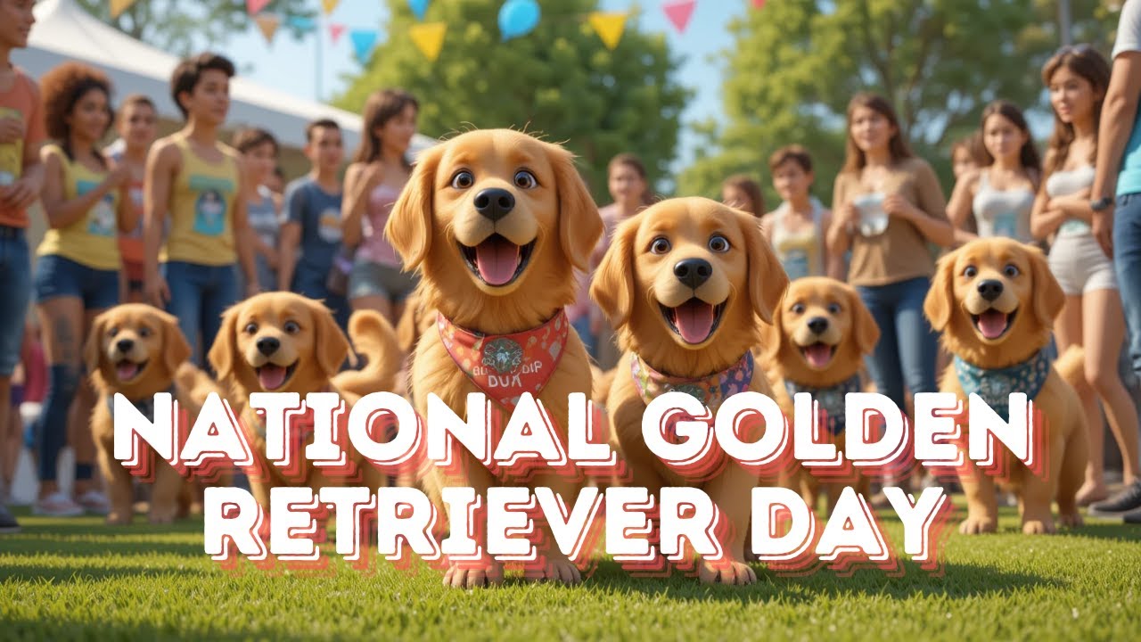 National Golden Retriever Day - YouTube