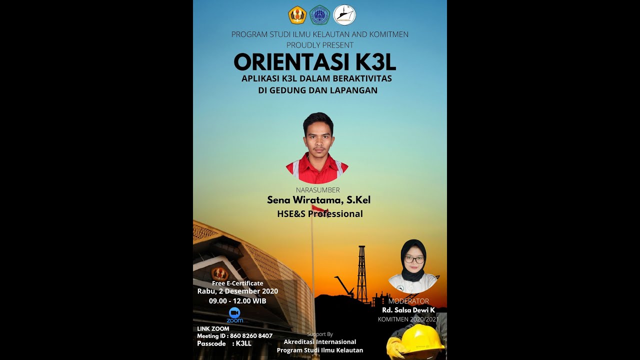 ORIENTASI K3LL, Aplikasi K3LL Dalam Beraktivitas di Gedung dan Lapangan ...