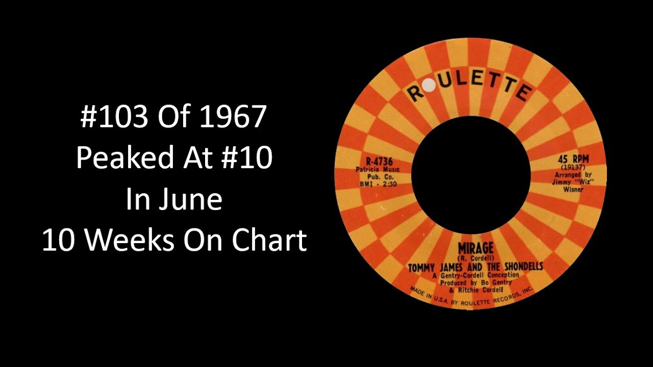 #103 Of 1967 - Tommy James & The Shondells - Mirage - YouTube