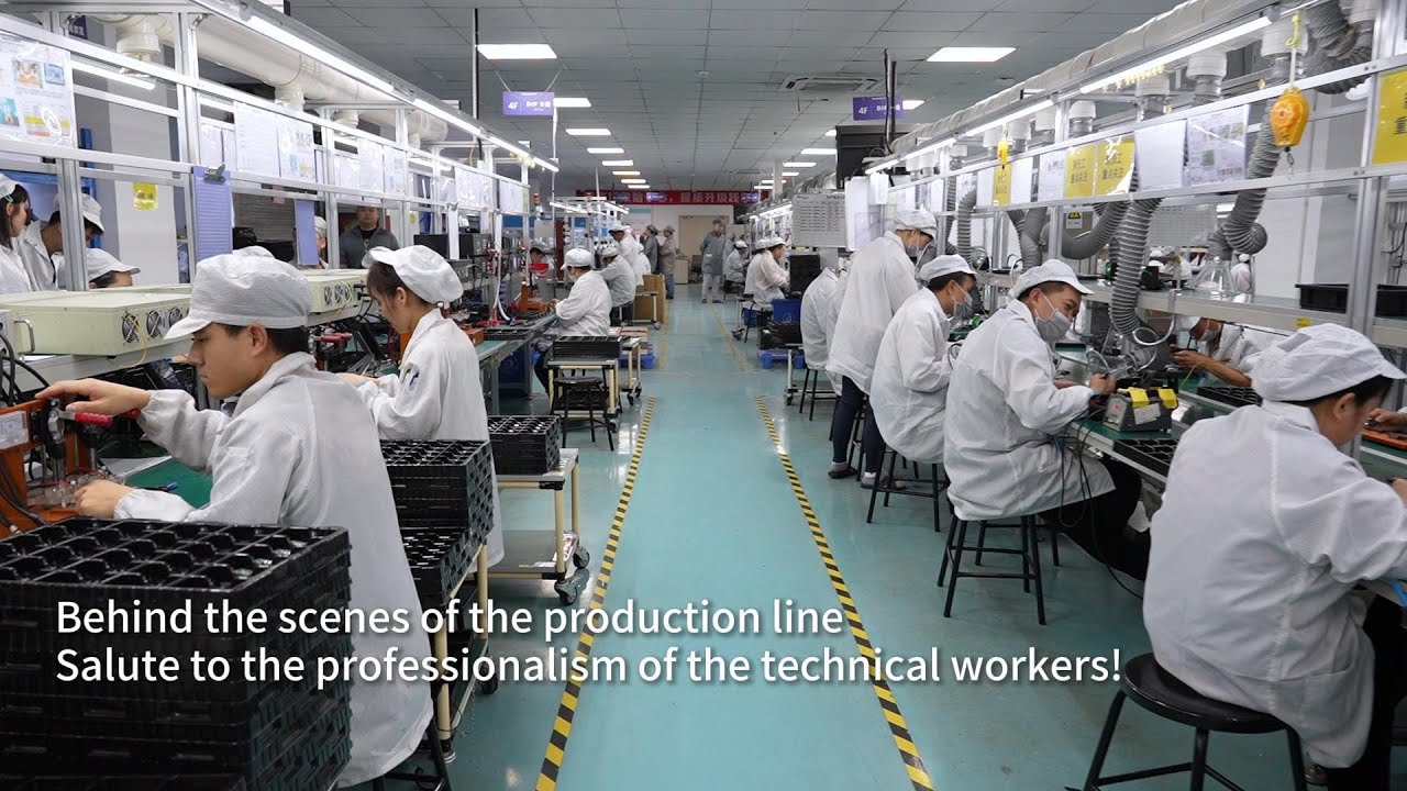 Behind the scenes of the production lineSalute to the professionalism ...