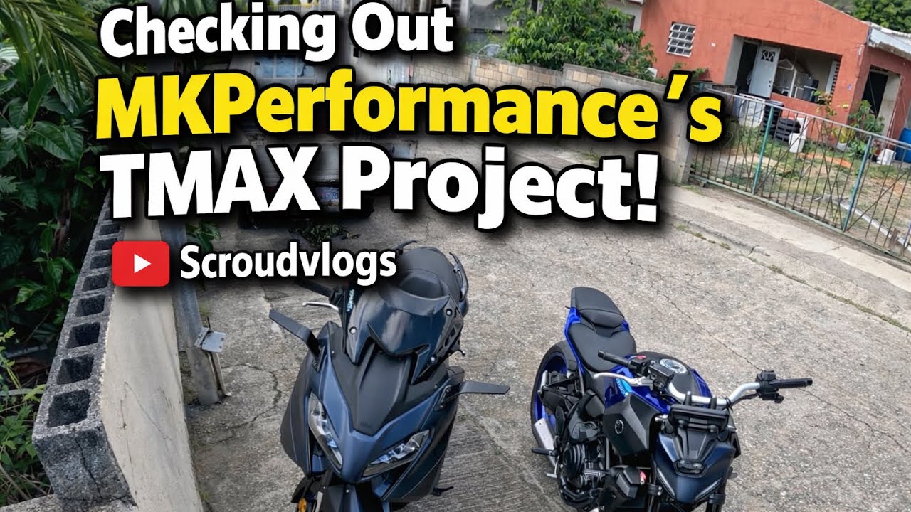 Inside MKPerformance Garage! 🔧 Checking Out the TMAX Conversion Project ...
