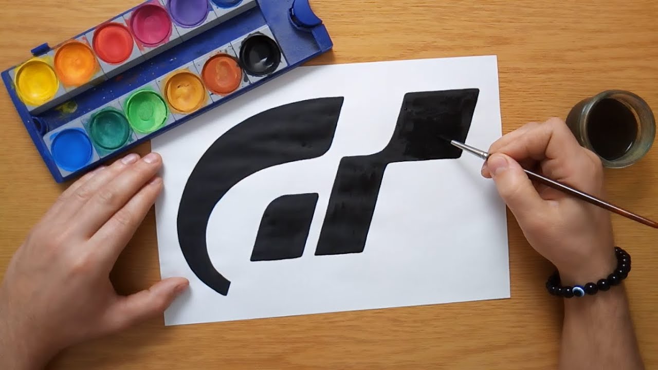 How to draw the Gran Turismo logo - YouTube
