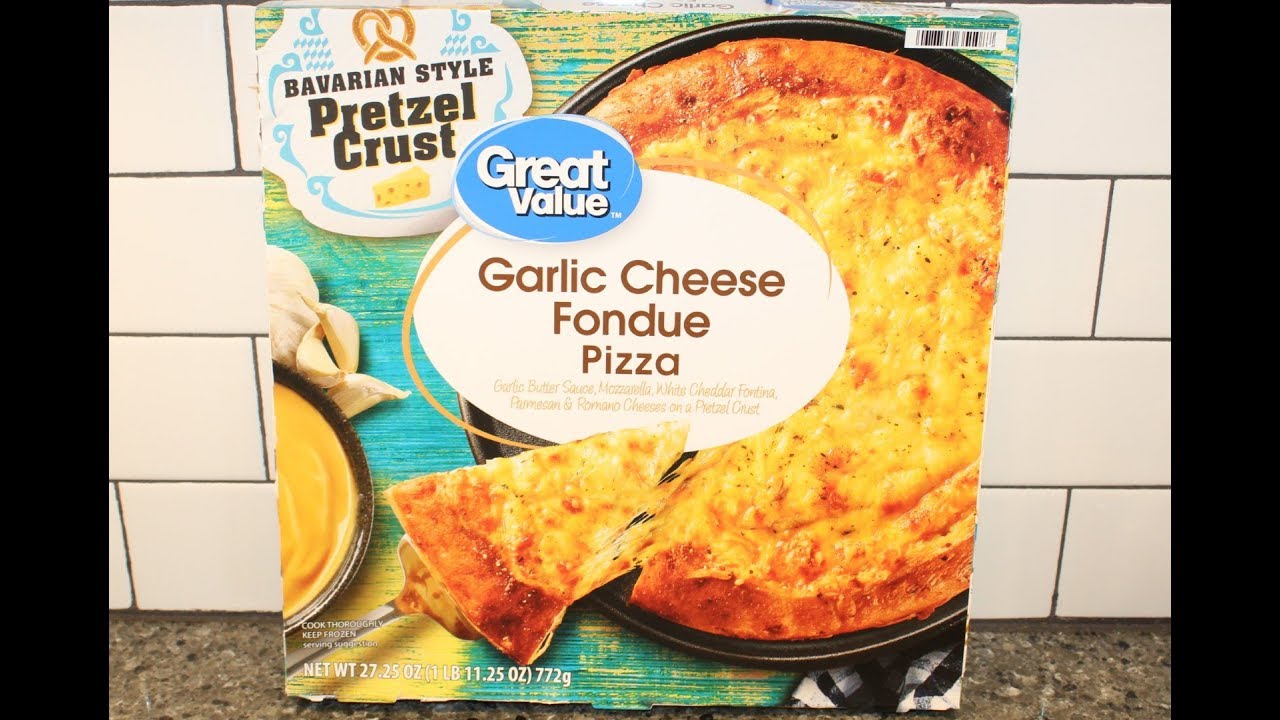 Great Value (Walmart) Garlic Cheese Fondue Pizza with a Bavarian Style ...