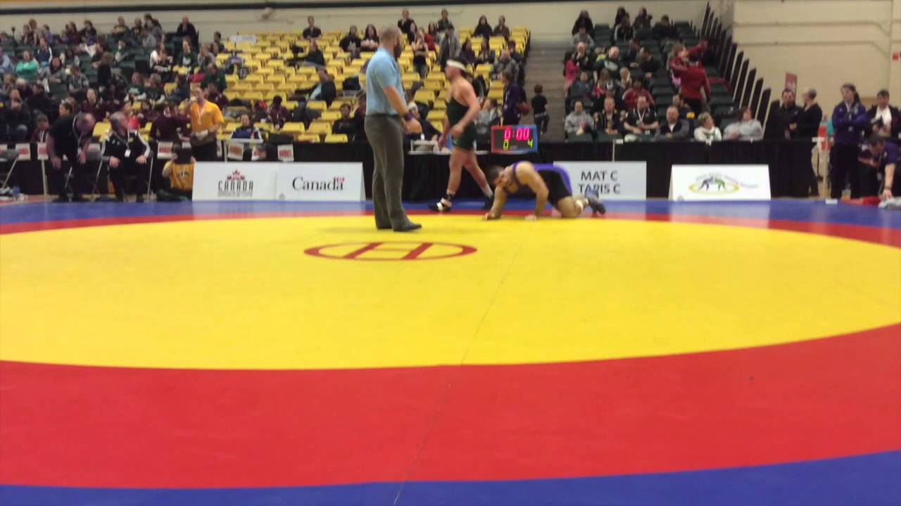2015 CIS Championships: 100 kg Kyle Bonk-Dann vs. Jacob Luczak - YouTube