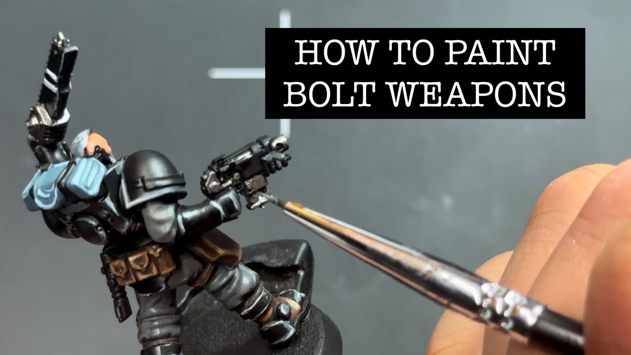 The Art of Warhammer 40k: Painting Bolt Weapons - YouTube
