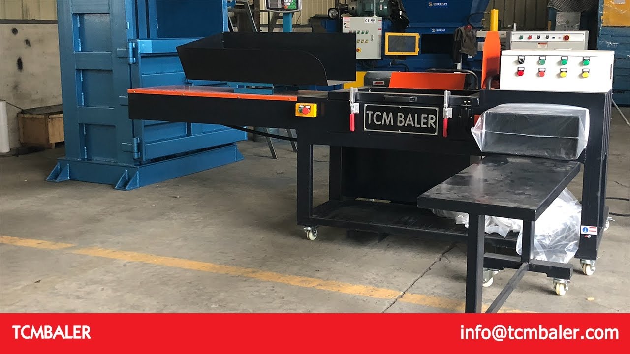 45kg rag textile cloth baler - YouTube