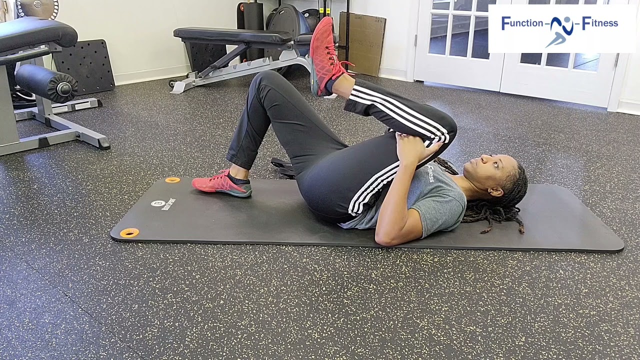 Single Knee to Chest Stretch - YouTube
