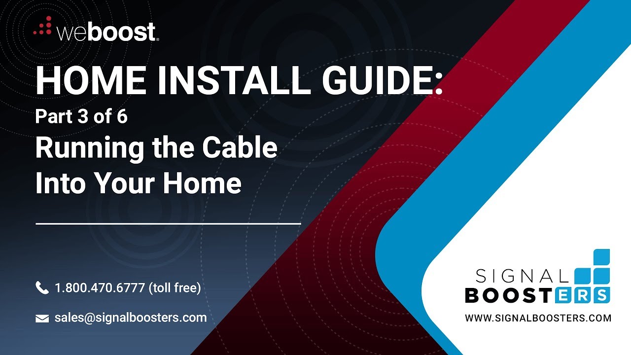 Home Installation Part 3 of 6: Run the cable into your home | Signal ...
