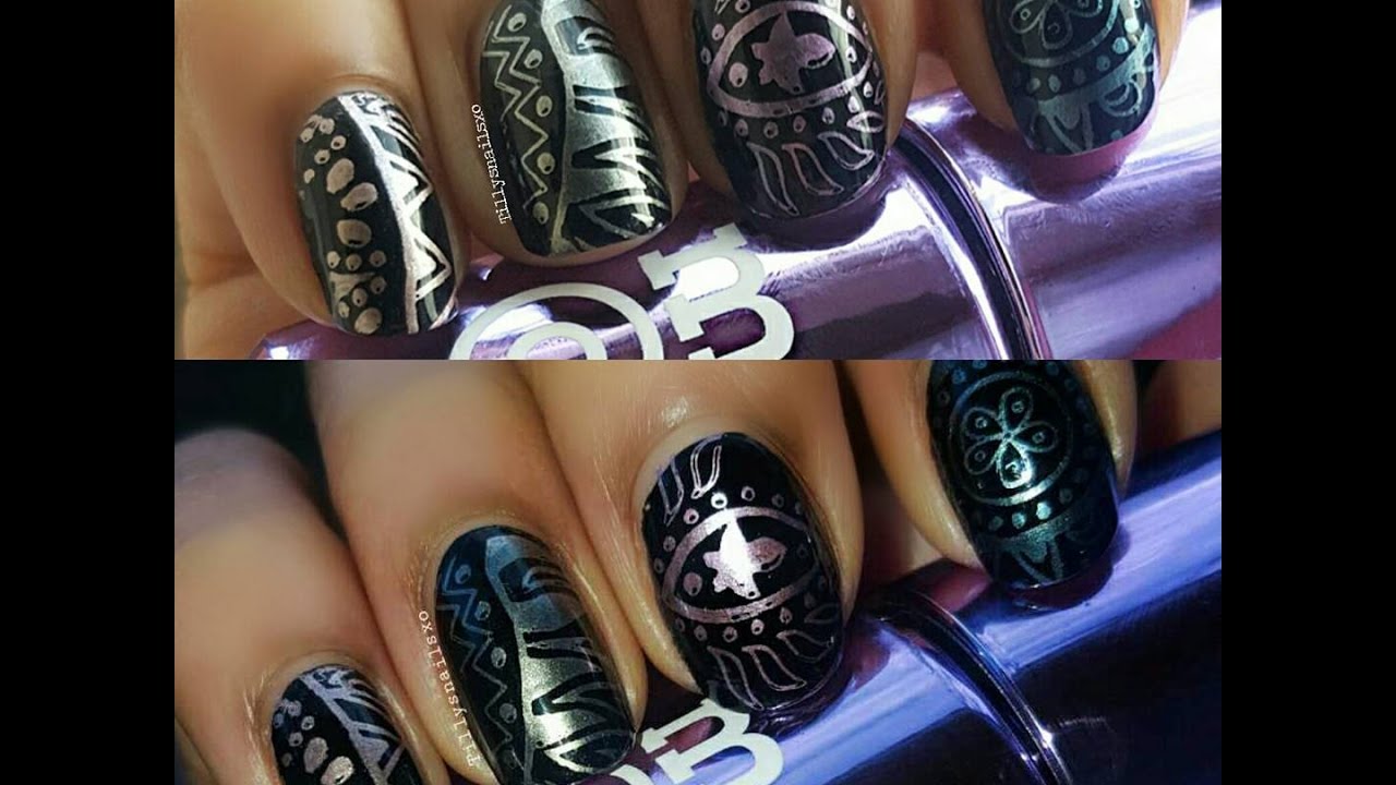 Models Own Chrome Nail Stamping Tutorial/Review - YouTube
