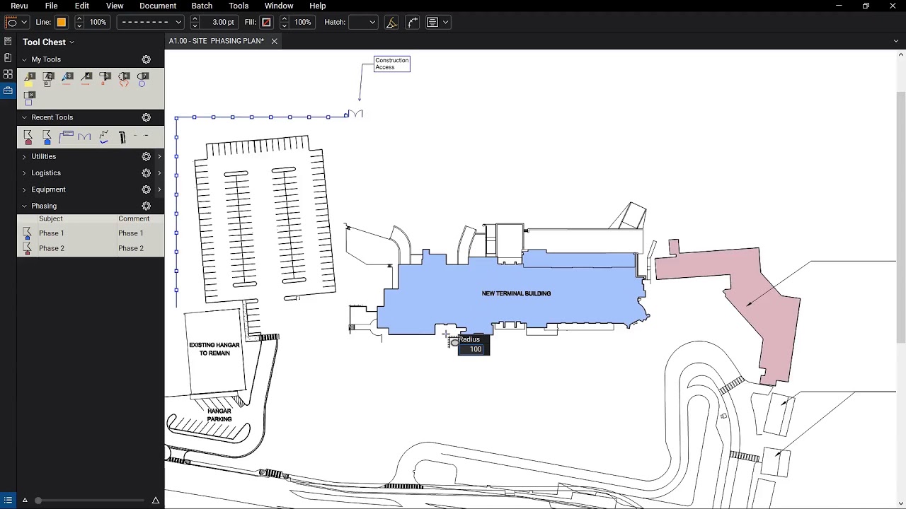 Bluebeam Revu 2018 - 11 Site Logistics - YouTube