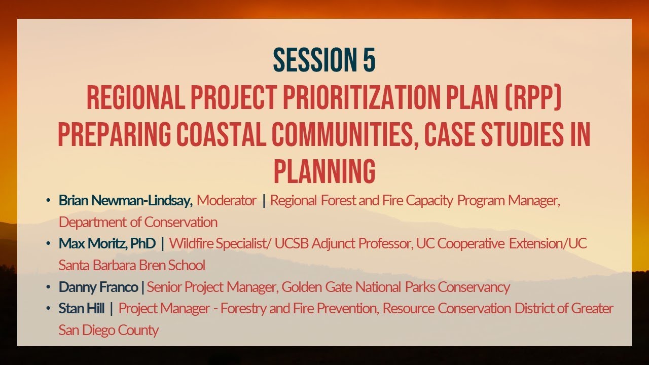 CAWFC Day 1 Session 5: Regional Project Prioritization Plan (RPP ...