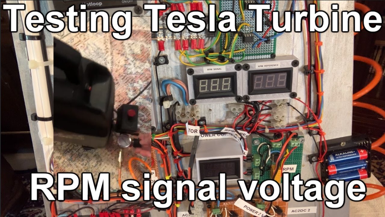 Testing Tesla Turbine RPM signal voltage - YouTube
