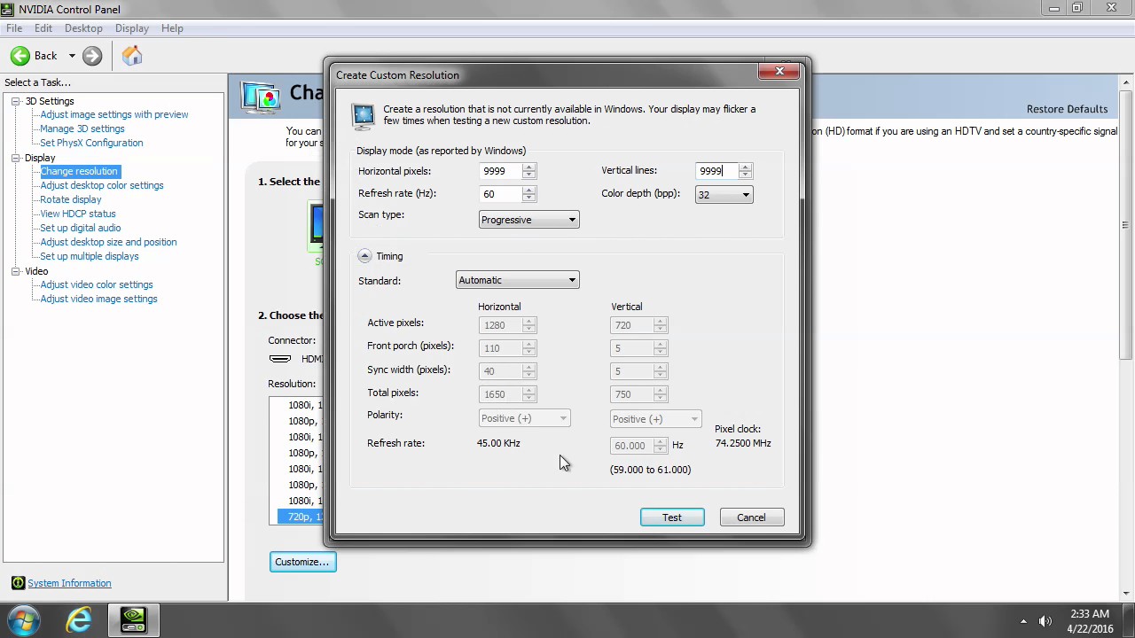 Windows 7 on 9999 x 9999 Resolution? - YouTube