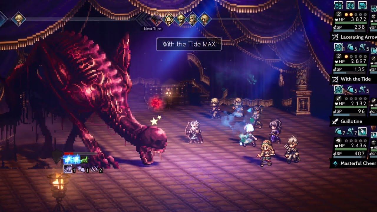 Octopath Traveler: COTC Auguste EXP Farm in 2 mins (SEA) - YouTube