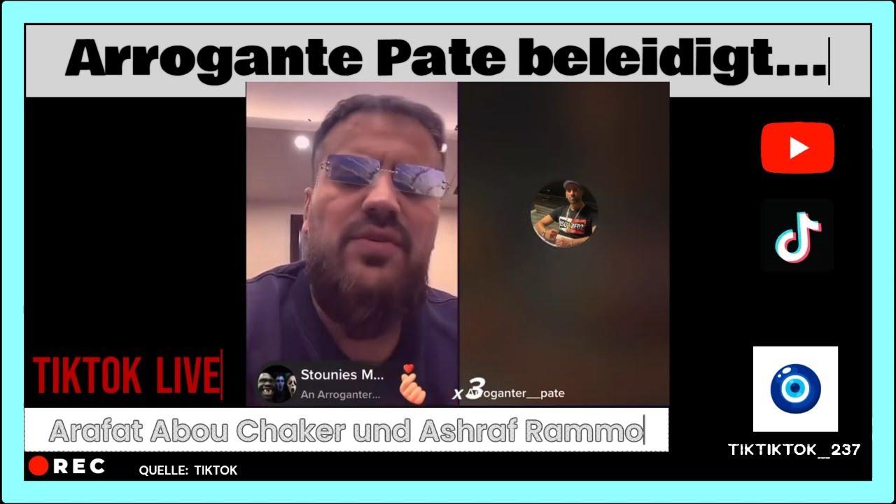 ARROGANTE PATE 🤬🤬 BELEIDIGT ARAFAT ABOU CHAKER UND ASHRAF RAMMO 😱 - YouTube