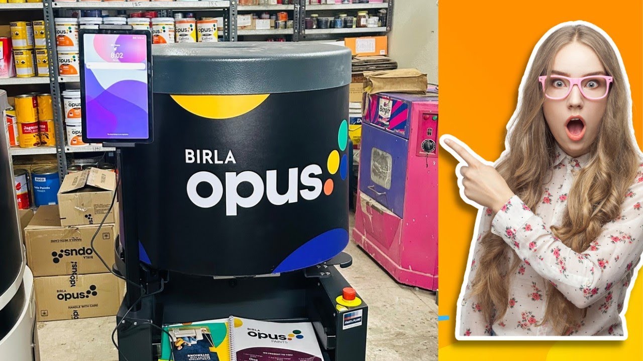 Birla Opus Paint Machine बिरला पेंट्स मशीन - YouTube