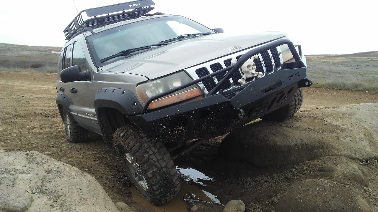 1999-2004 Jeep Grand Cherokee WJ flexing with new bumper and finder ...