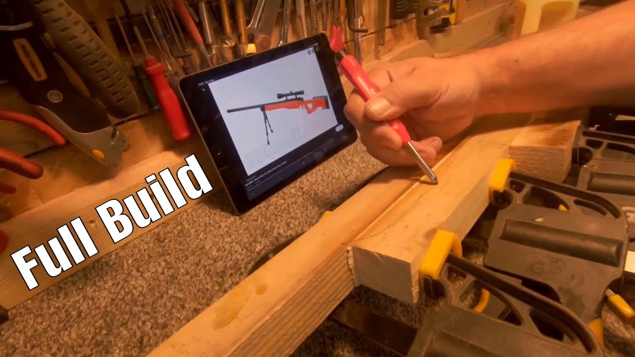 How to make a Wooden Toy Sniper Riffle - YouTube
