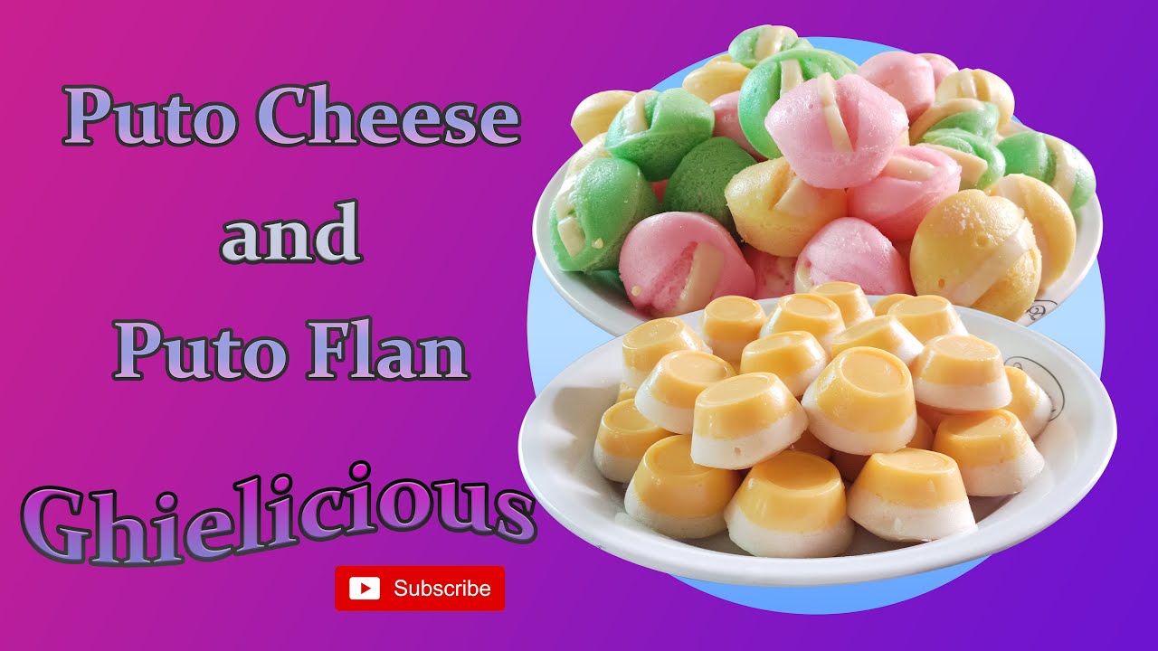 puto cheese and puto flan | gielicious food - YouTube