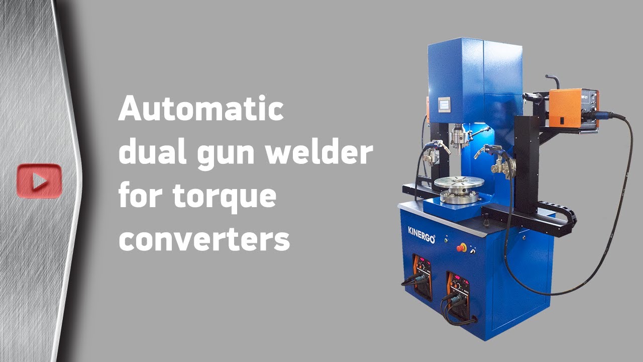 KINERGO Automatic dual gun welder for torque converters - YouTube