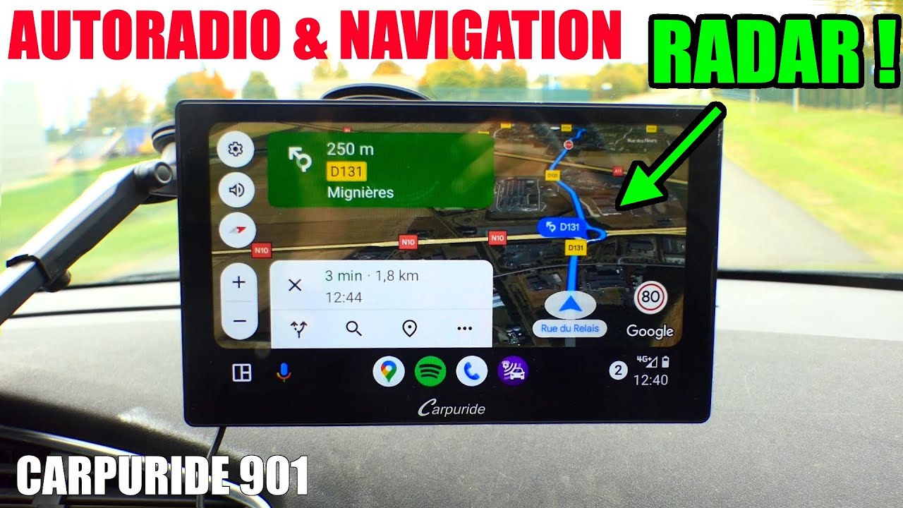 je teste un Autoradio avec Navigation GPS compatible APPLE Carplay ...