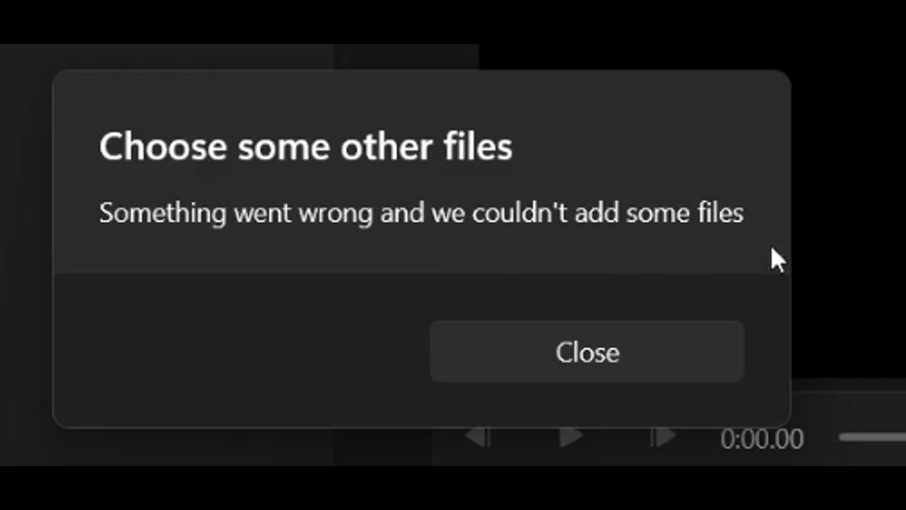 Fix Photos Legacy Video Editor Error Something Went Wrong We Couldn't ...