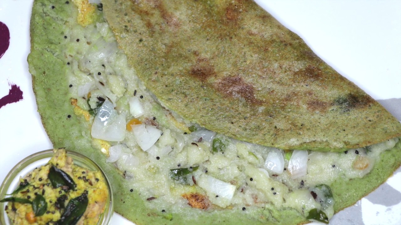 Upma Pesarattu - How to make pesarattu upma in telugu - ఉప్మా పెసరట్టు ...