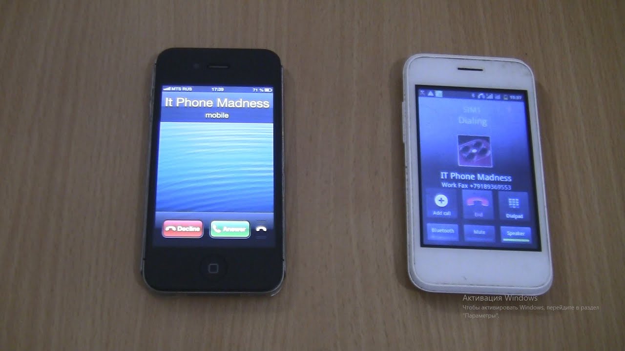 Incoming call & Outgoing call at the Same Time Iphone 4s Black+Digma ...